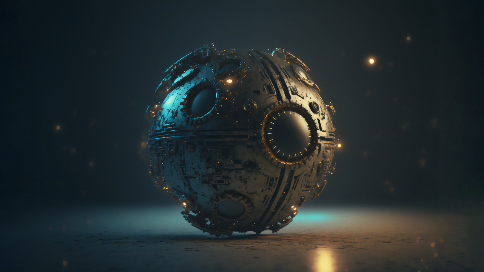 Wallpaper : ai art, sphere, science fiction, technology, simple ...