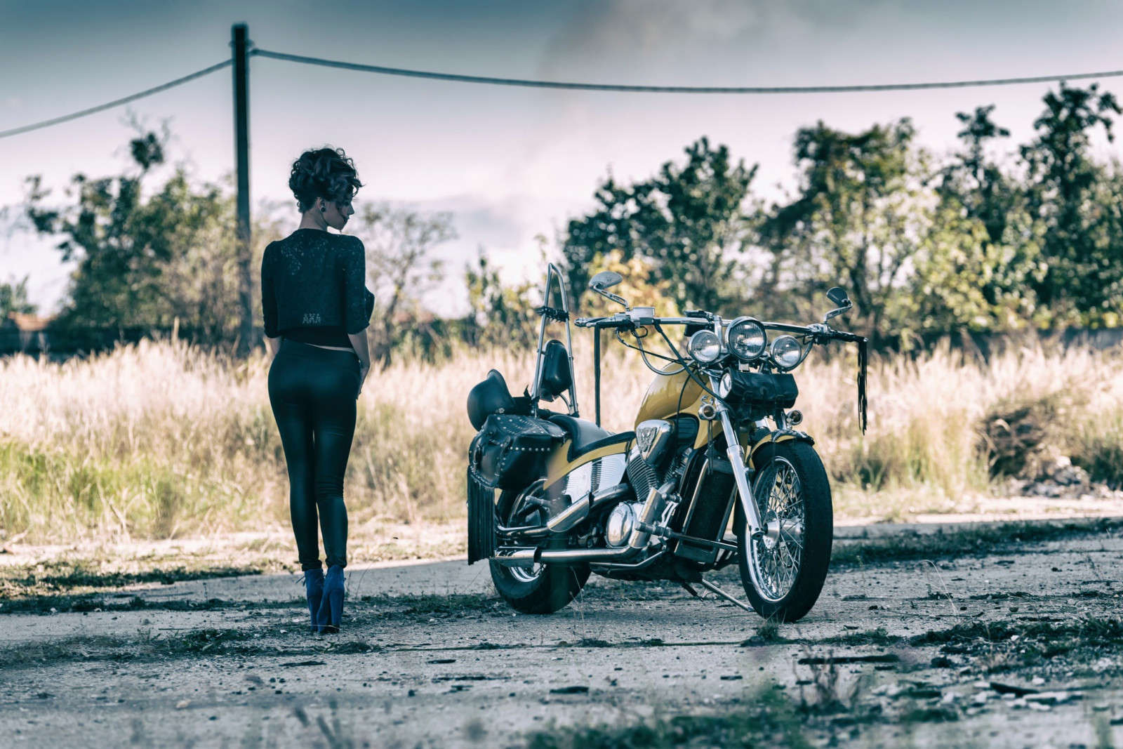 Bakgrundsbilder : kvinnor, modell, bil, cykel, motorcykel, fordon ...