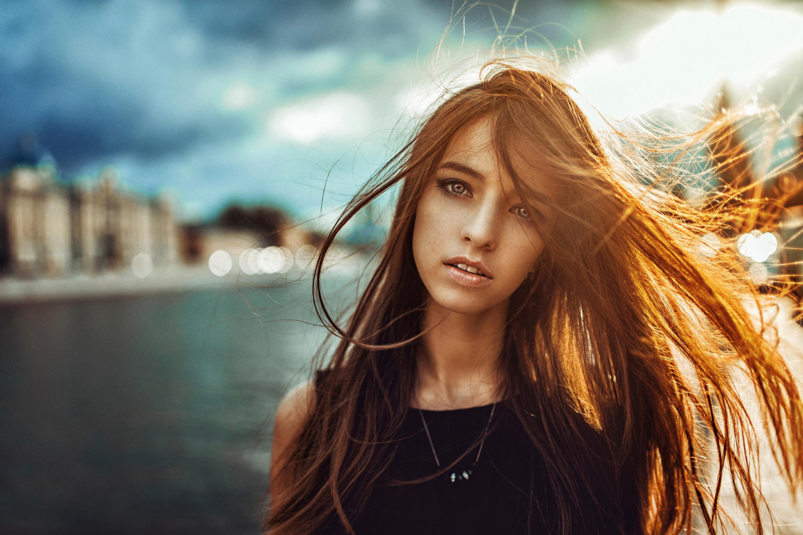 Wallpaper Face Sunlight Women Model Long Hair Georgy Chernyadyev