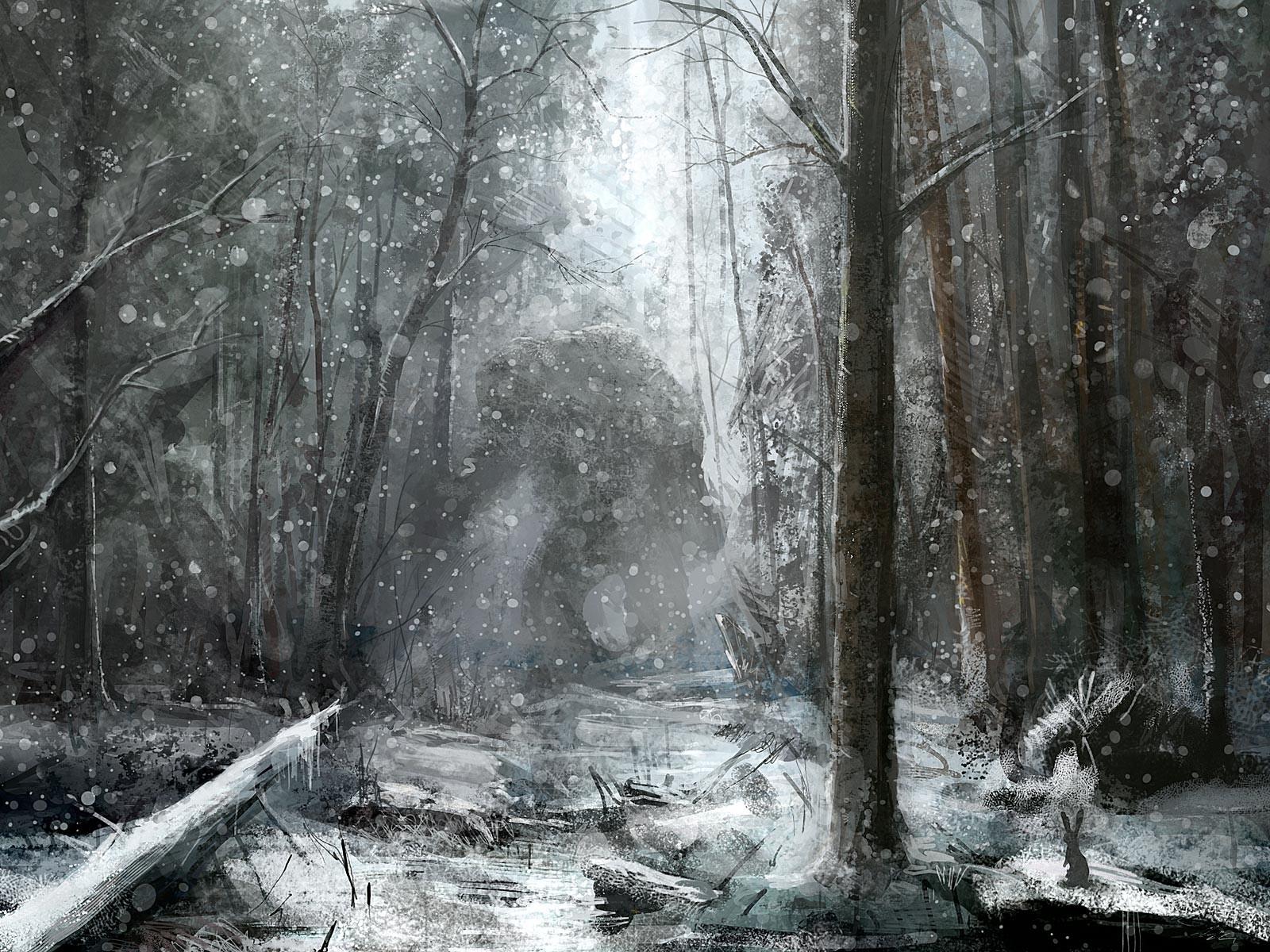 Bakrunner : 1600x1200 px, skapning, mørk, fantasi, skog, monster ...