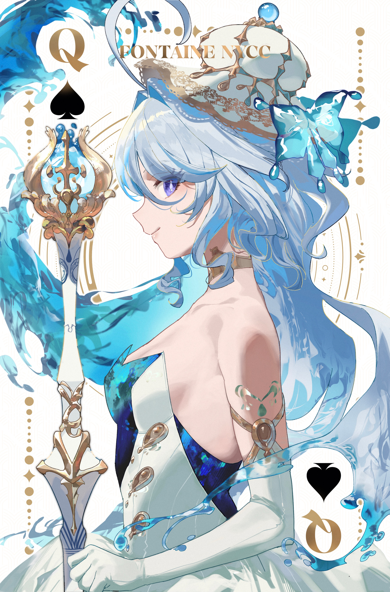 Wallpaper Anime Girls Genshin Impact Focalors Genshin Impact