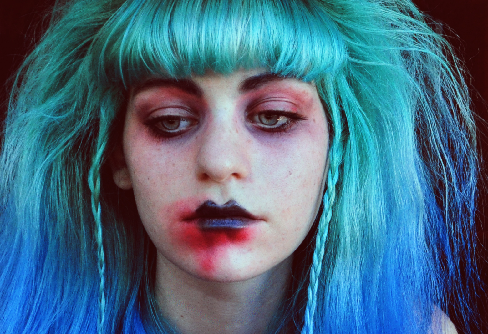 Wallpaper : blue, girl, hair, costume, derpdederpderp 1560x1068 ...