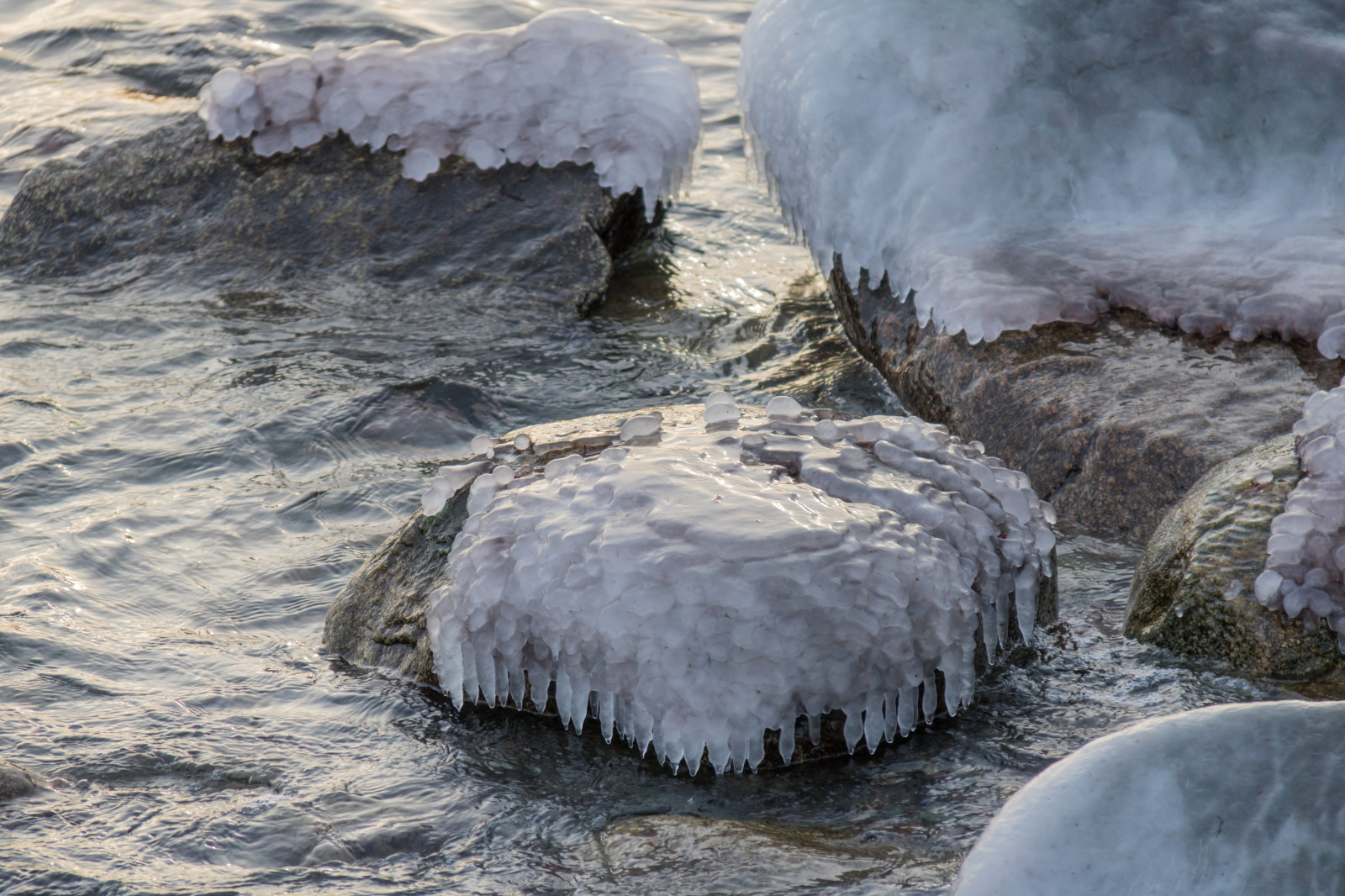 Wallpaper : sea, water, rock, nature, snow, winter, ice, frost ...