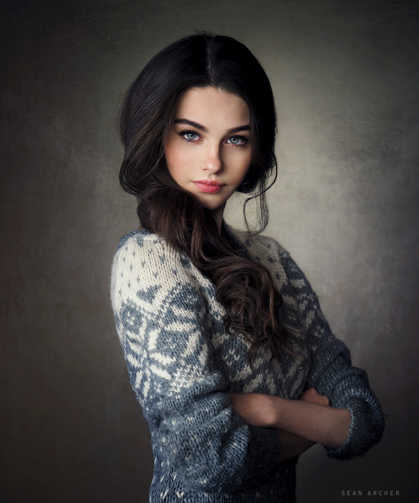 Wallpaper Women Model Looking At Viewer Sean Archer Simple