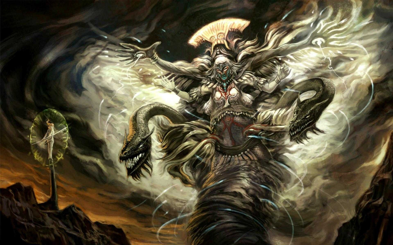 Wallpaper : fantasy art, demon, mythology, wing, screenshot, fictional ...