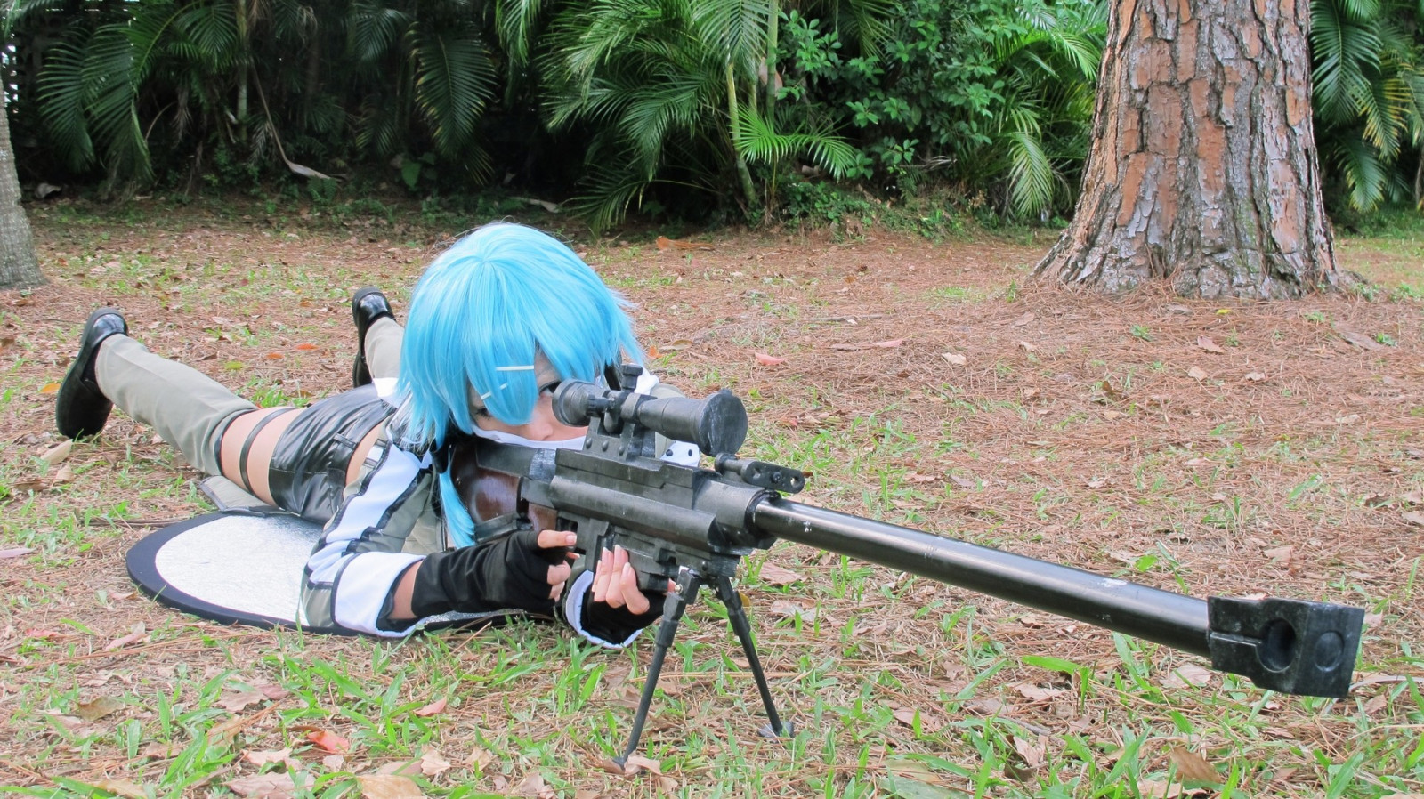 Wallpaper : cosplay, Sword Art Online, weapon, soldier, Asada Shino ...