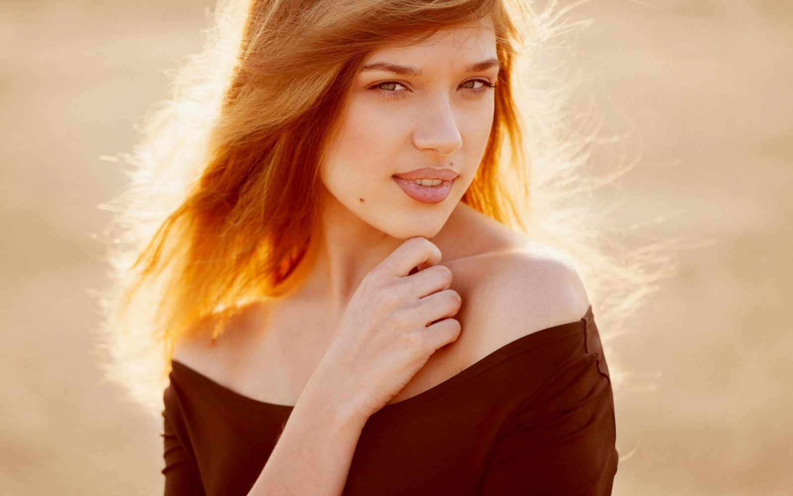 Masaüstü Yüz Kadınlar Model Portre Uzun Saç Fotoğraf Kişi Cilt