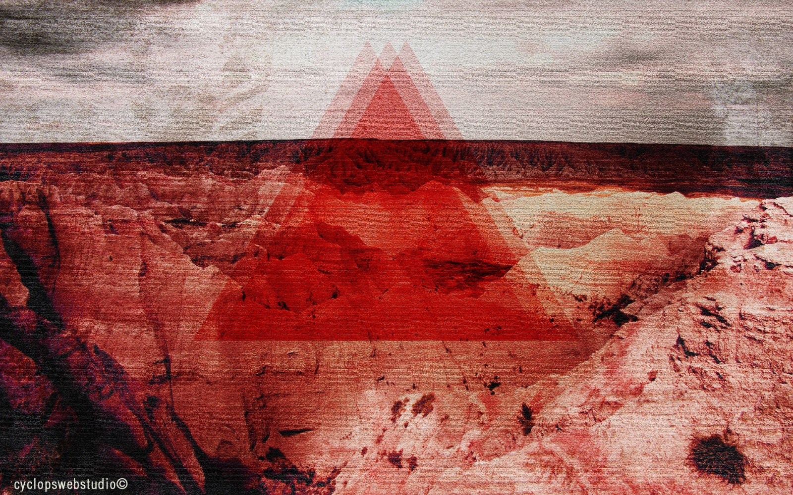 Wallpaper : painting, rock, red, triangle, texture, ART, 1920x1200 px ...