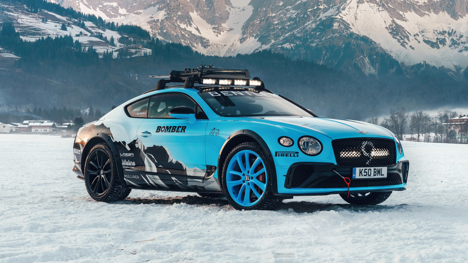 Wallpaper Bentley Continental Gt Car Vehicle Blue Cars Snow 2020