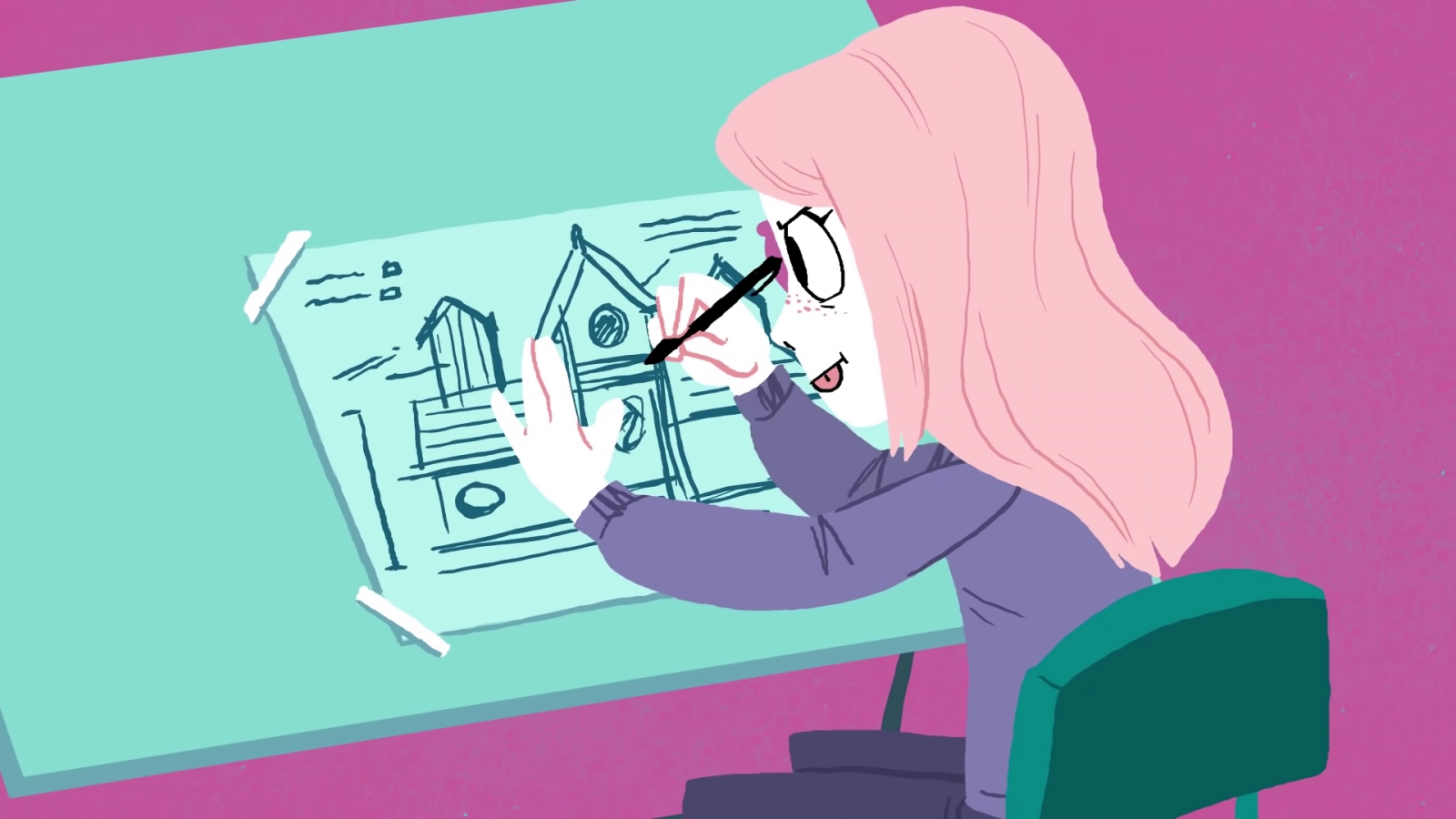 Baggrunde : animation, Animated Girl, elsker, teenager, teenagere ...