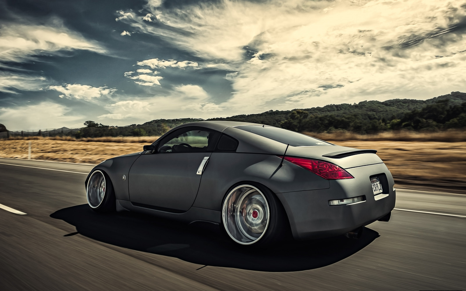 Wallpaper : side view, sports car, Nissan 350Z, Stance, 350z, movement ...