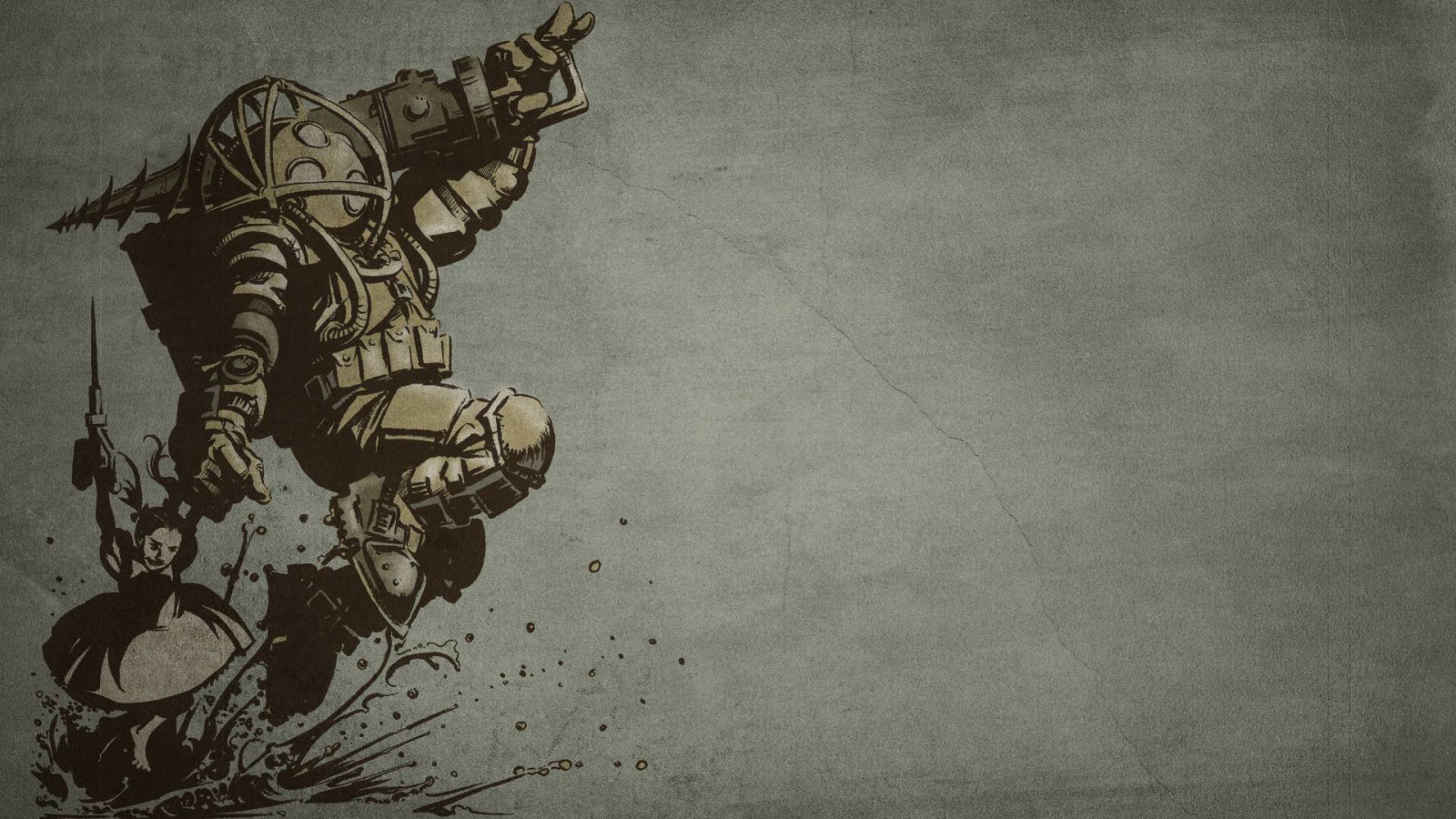 Wallpaper : illustration, texture, BioShock, ART, darkness, 1920x1080 ...