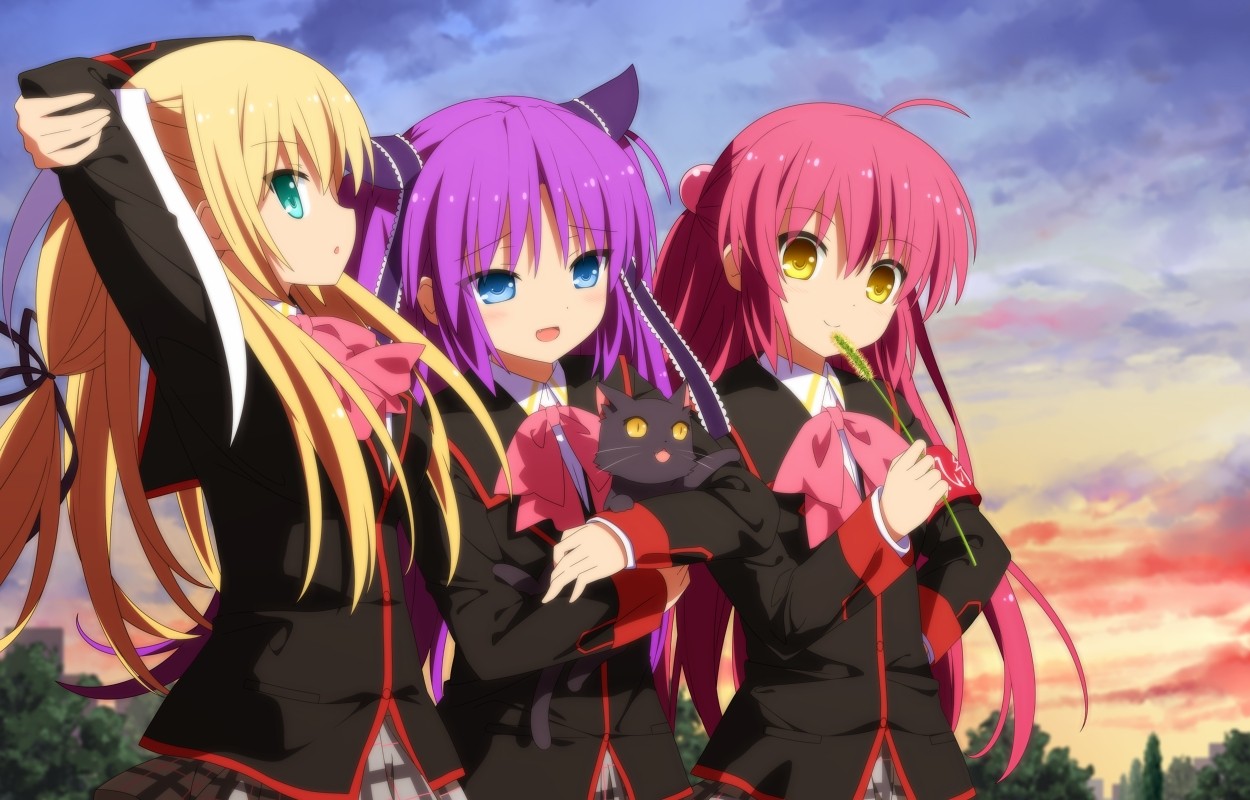 Wallpaper : Little Busters, anime girls, Futaki Kanata, Sasasegawa ...