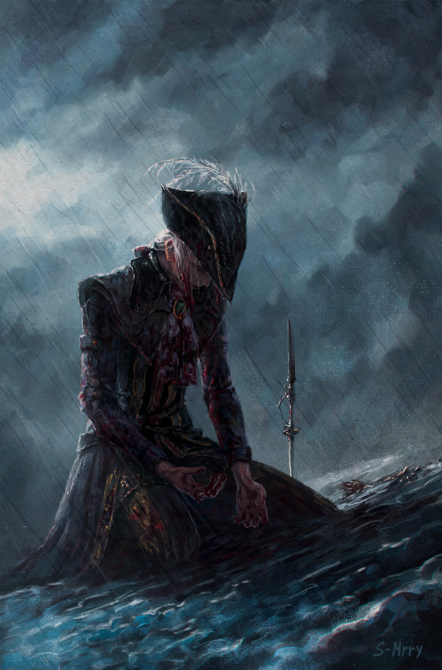 Wallpaper : artwork, digital art, fantasy art, Bloodborne, Lady Maria ...