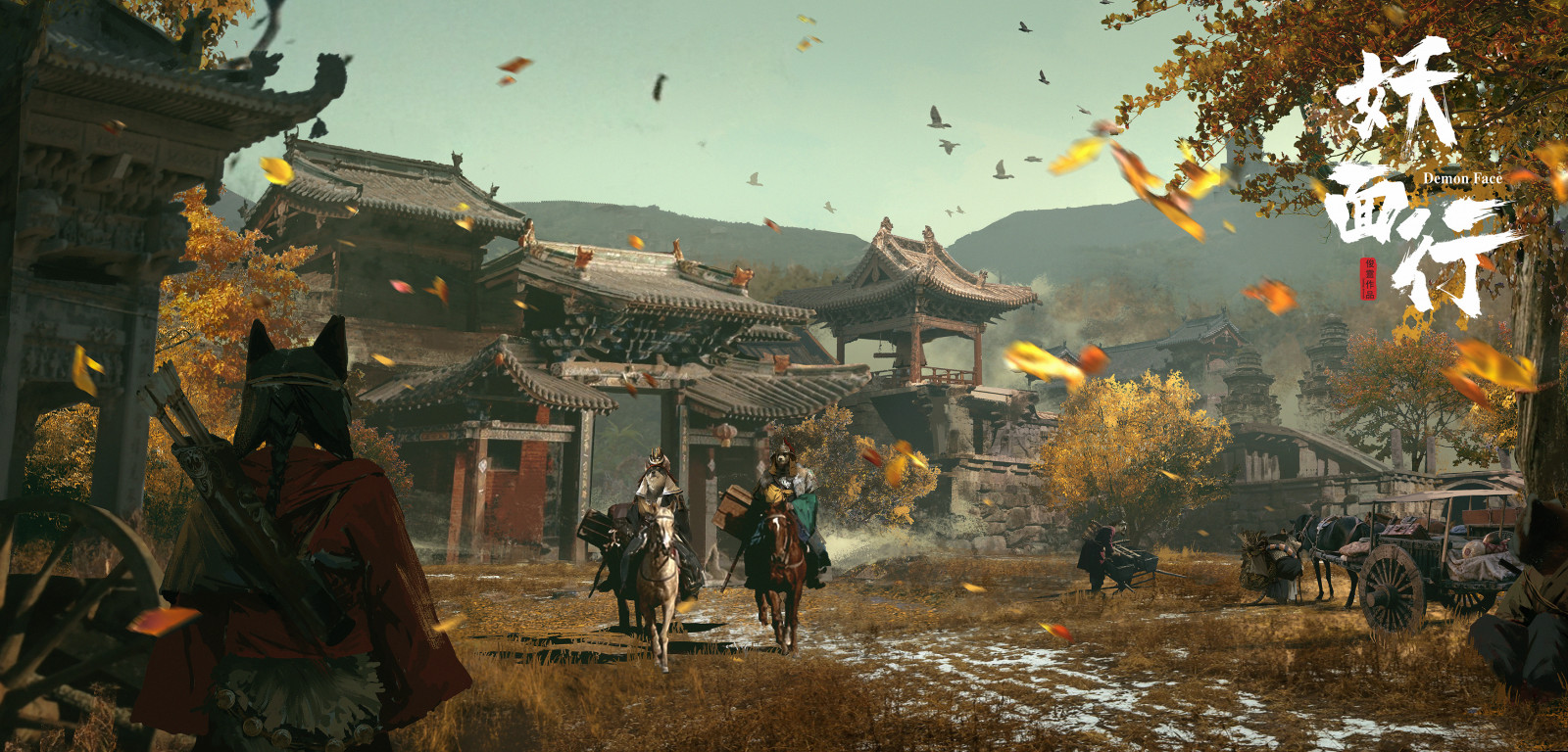 배경 화면 : Demon face, 가을 3500x1681 - AlbinonnR - 2108783 - 배경 화면 - WallHere