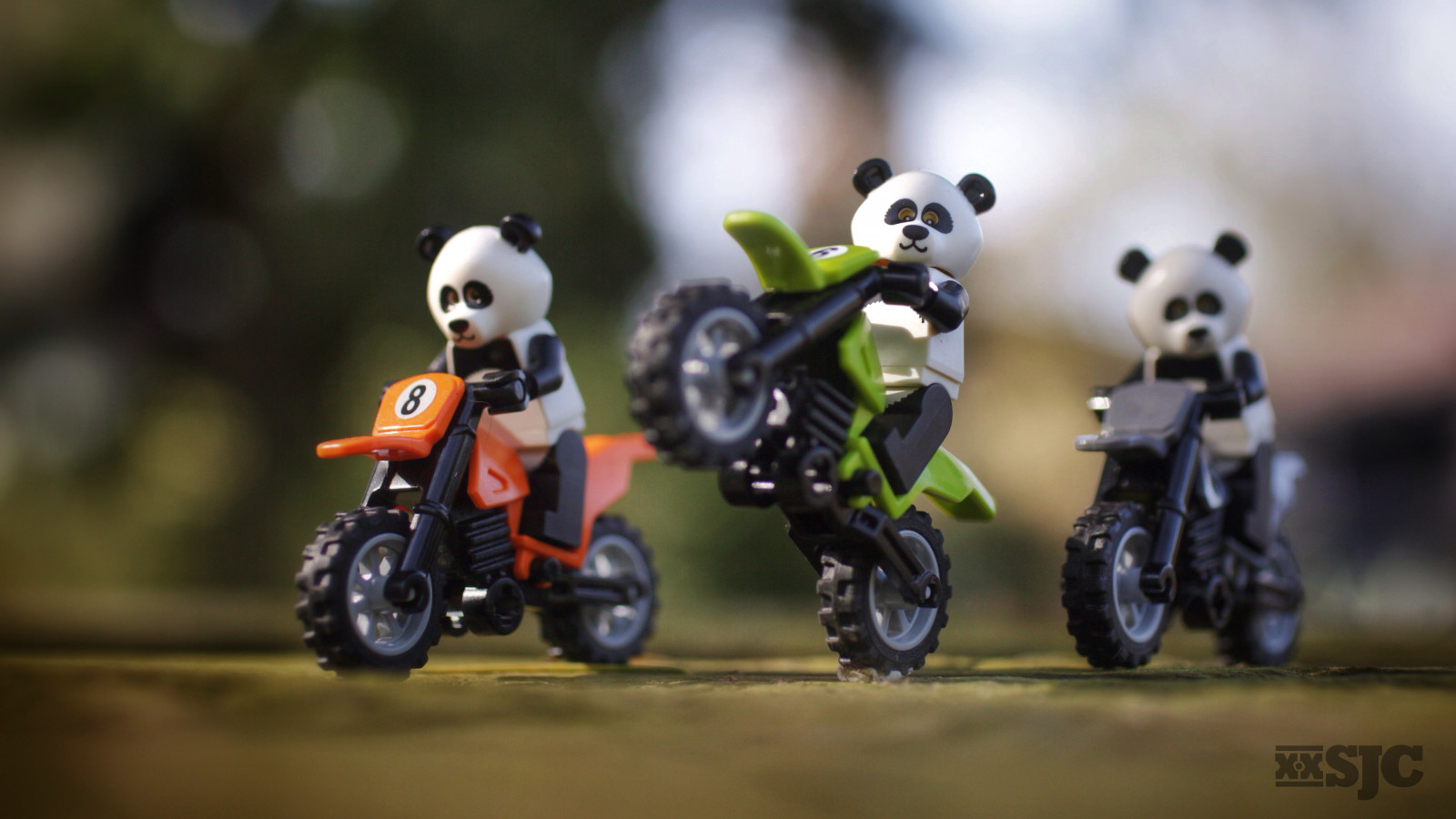 Tapety : motocykl, vozidlo, makro, LEGO, Kánon, panda, Hračka, motokros ...