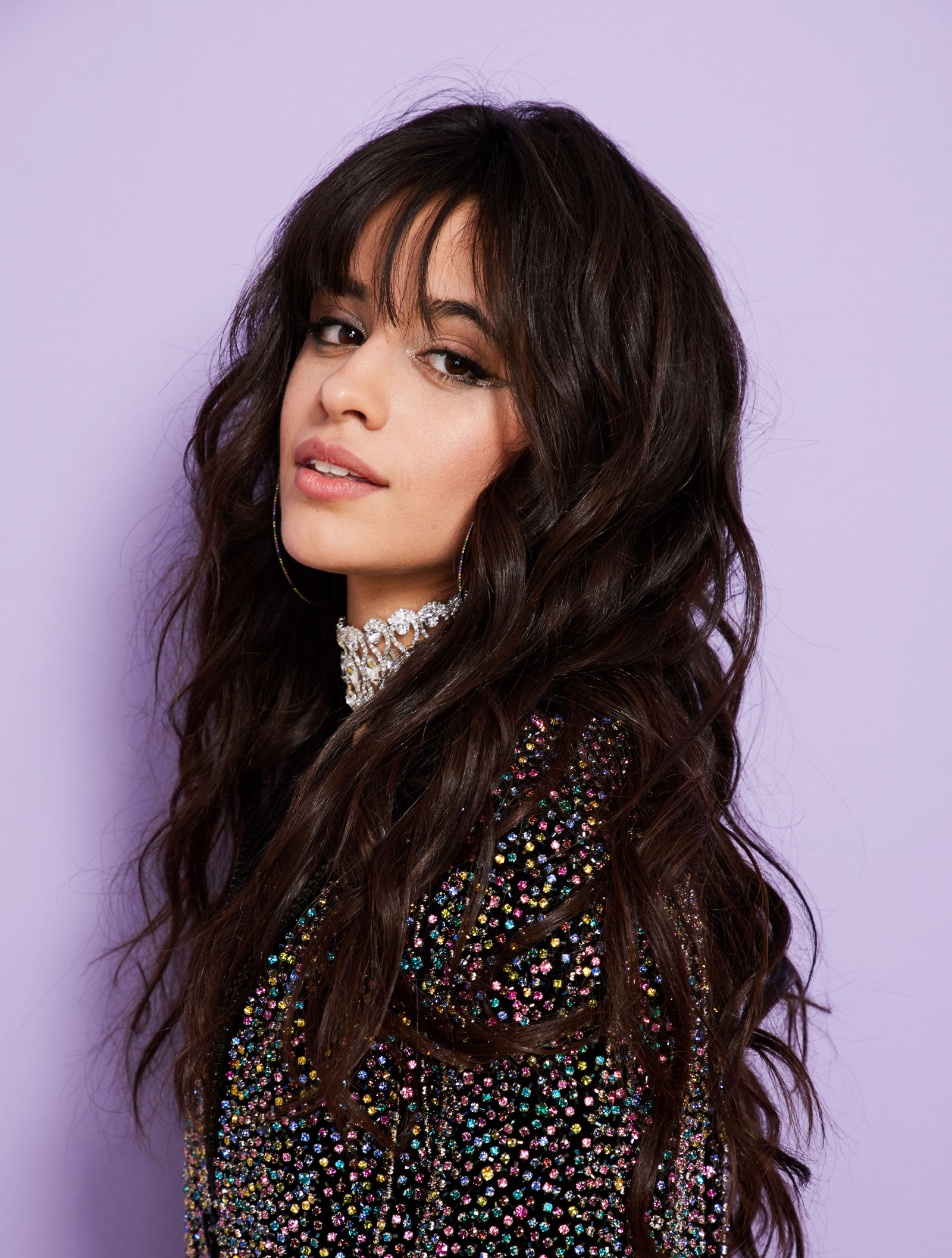 Wallpaper : Camila Cabello, singer, brunette, women, simple background ...