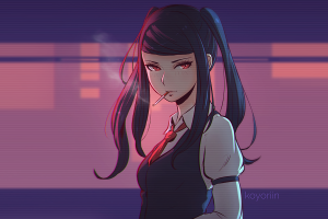 Fondos de pantalla : Anime, neón, Va 11 hall a, barman, Ciberpunk, Jill ...