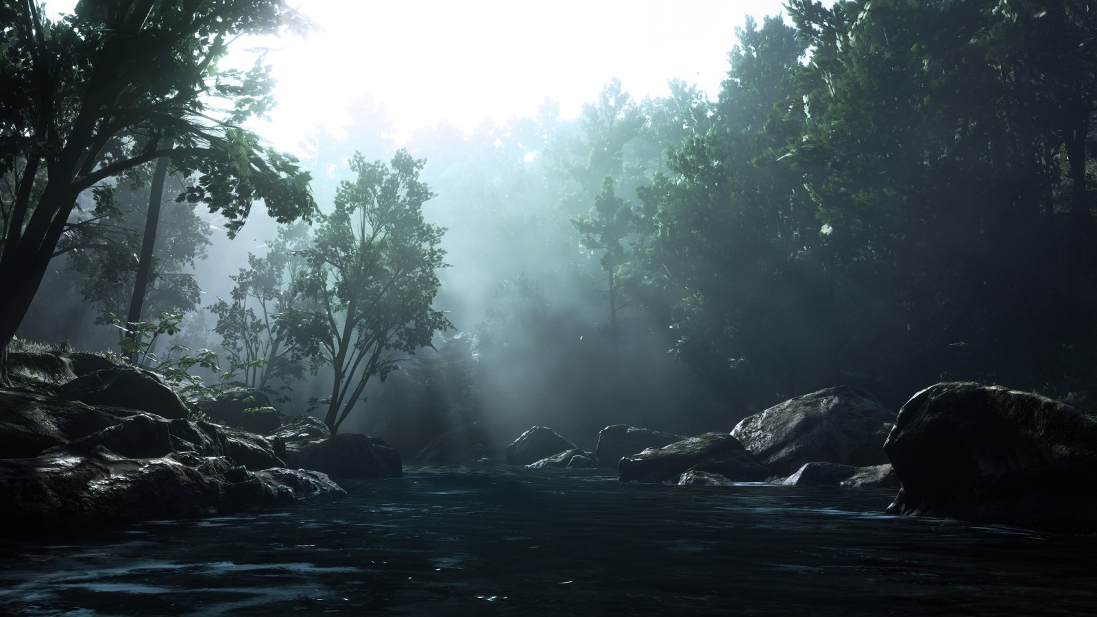Wallpaper : Red Dead Redemption 2, mist, river, nature, forest ...