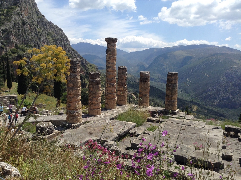 Wallpaper : temple, delphi, Greece, Apollo, archaeologicalsite, 50faves ...