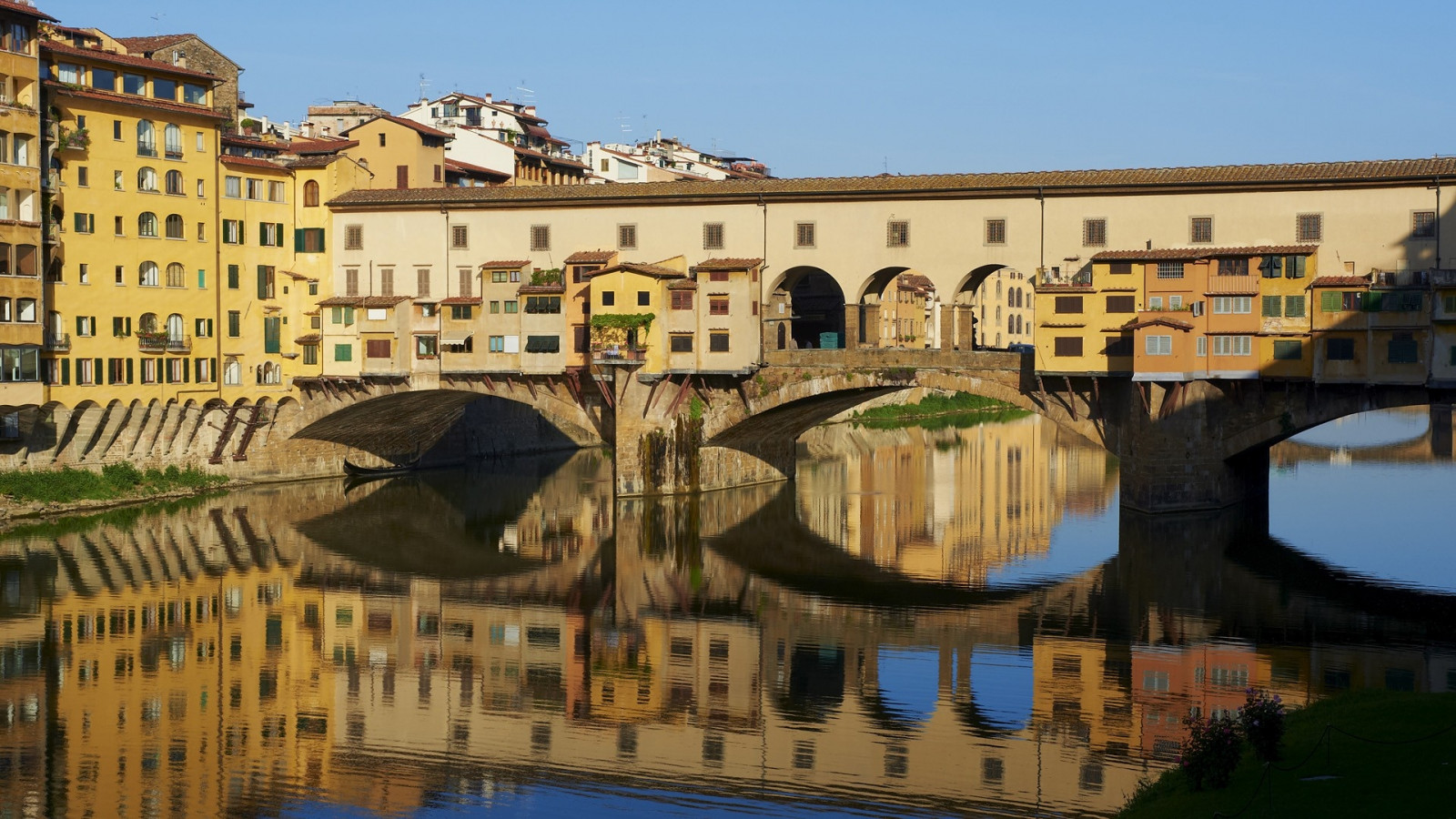 Sfondi : ponte vecchio, Firenze, Italia, case, fiume, costruzione ...
