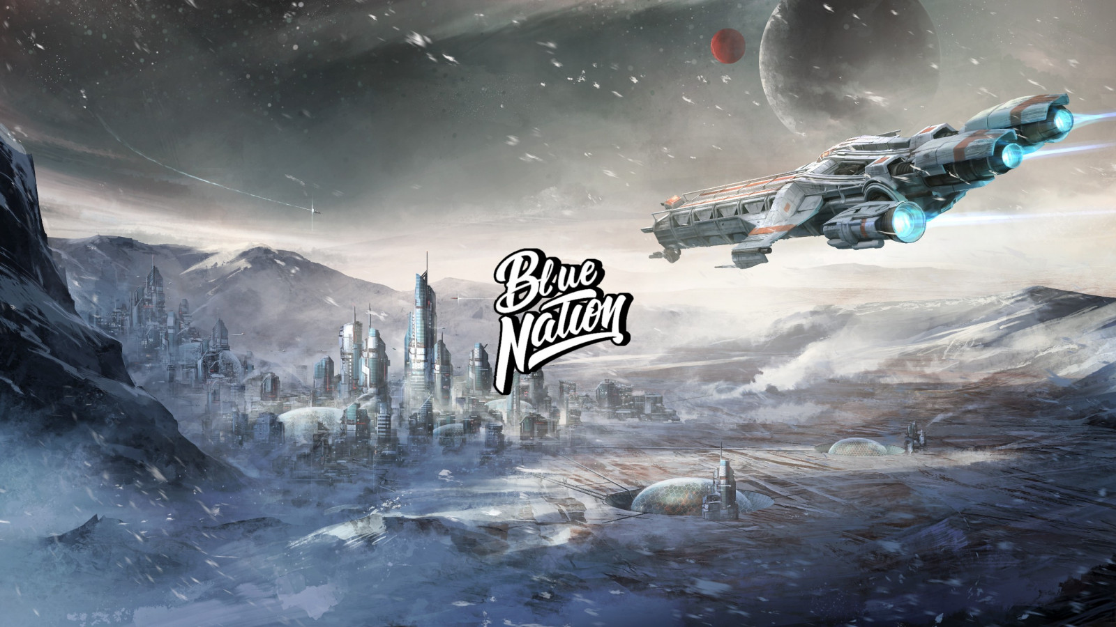Tapety : Trap Nation, Blue Nation, jednoduché pozadí 2560x1440 ...