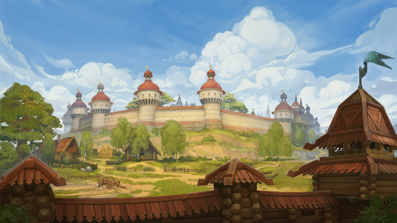 Wallpaper : allods online, castle, illustration, wall, mmorpg, Video ...