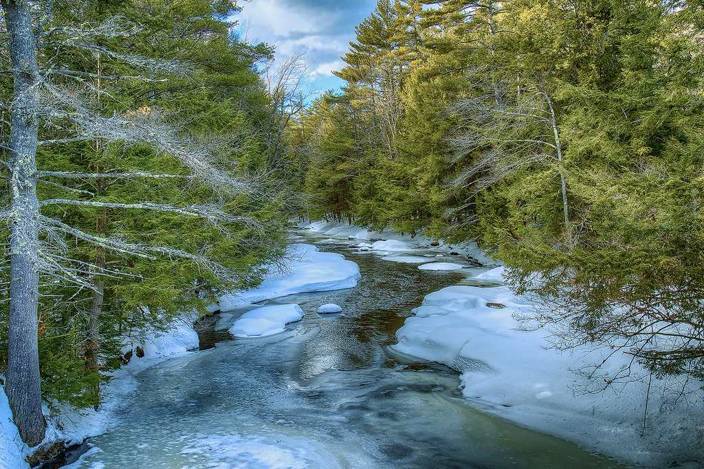 Wallpaper : outdoor, outside, nature, stream, snow, ice, tree, plant ...