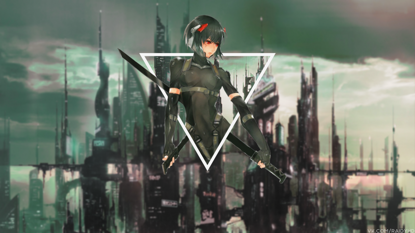 배경 화면 : 애니메이션 소녀들, picture in picture, Raidy hd 1920x1080 - AsanoYui01 ...