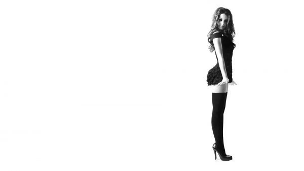 Wallpaper White Women Monochrome Model T Shirt Simple Background