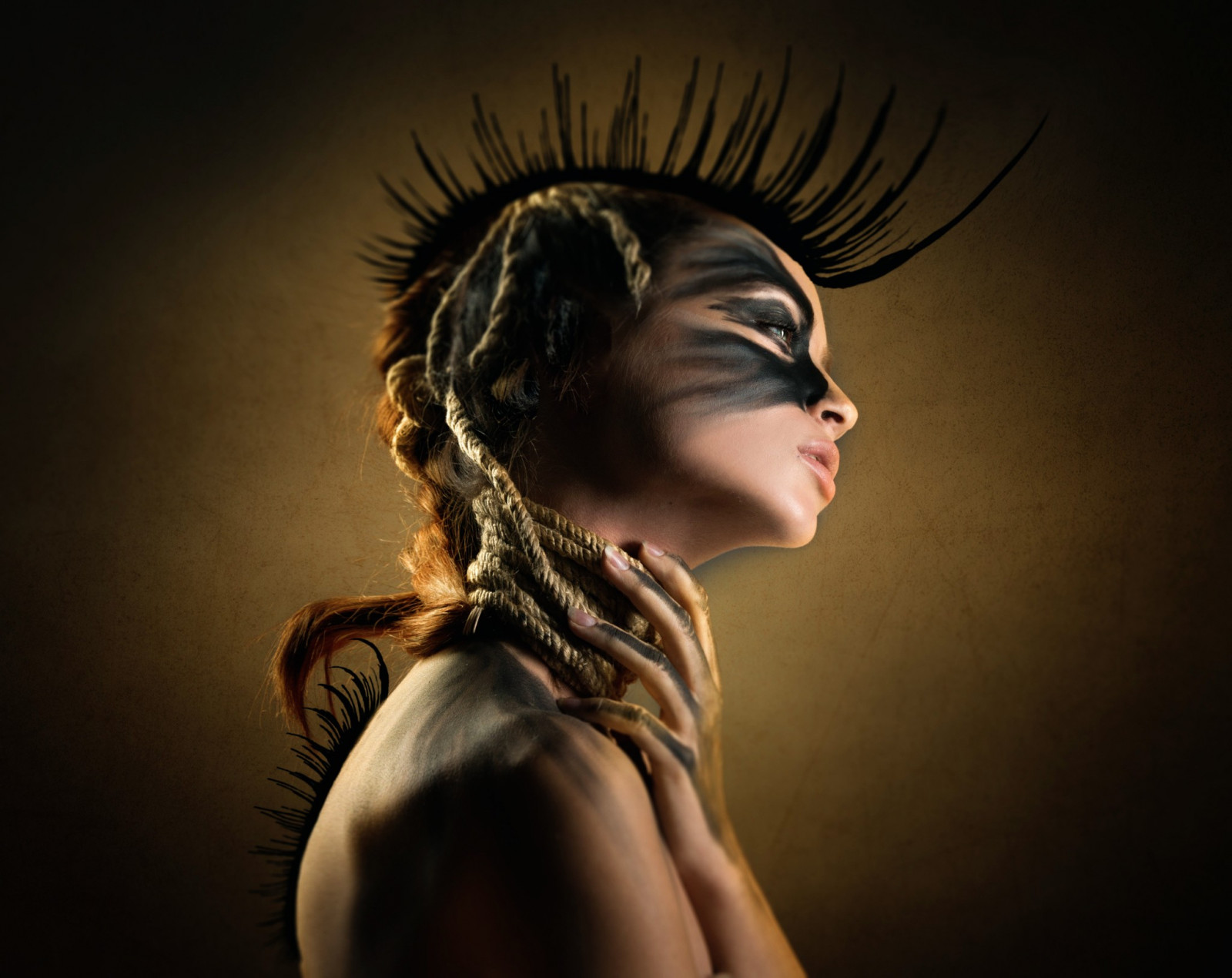 Wallpaper : face, women, portrait, ropes, hair, head, beauty, eye ...