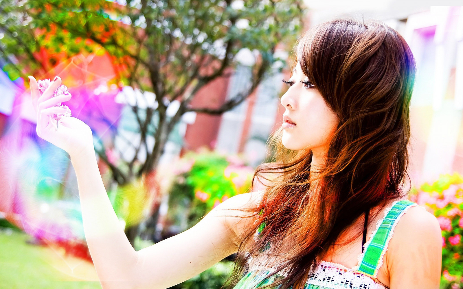 Wallpaper Asian Girl Colorful 2560x1600 Wallup 1015012 Hd
