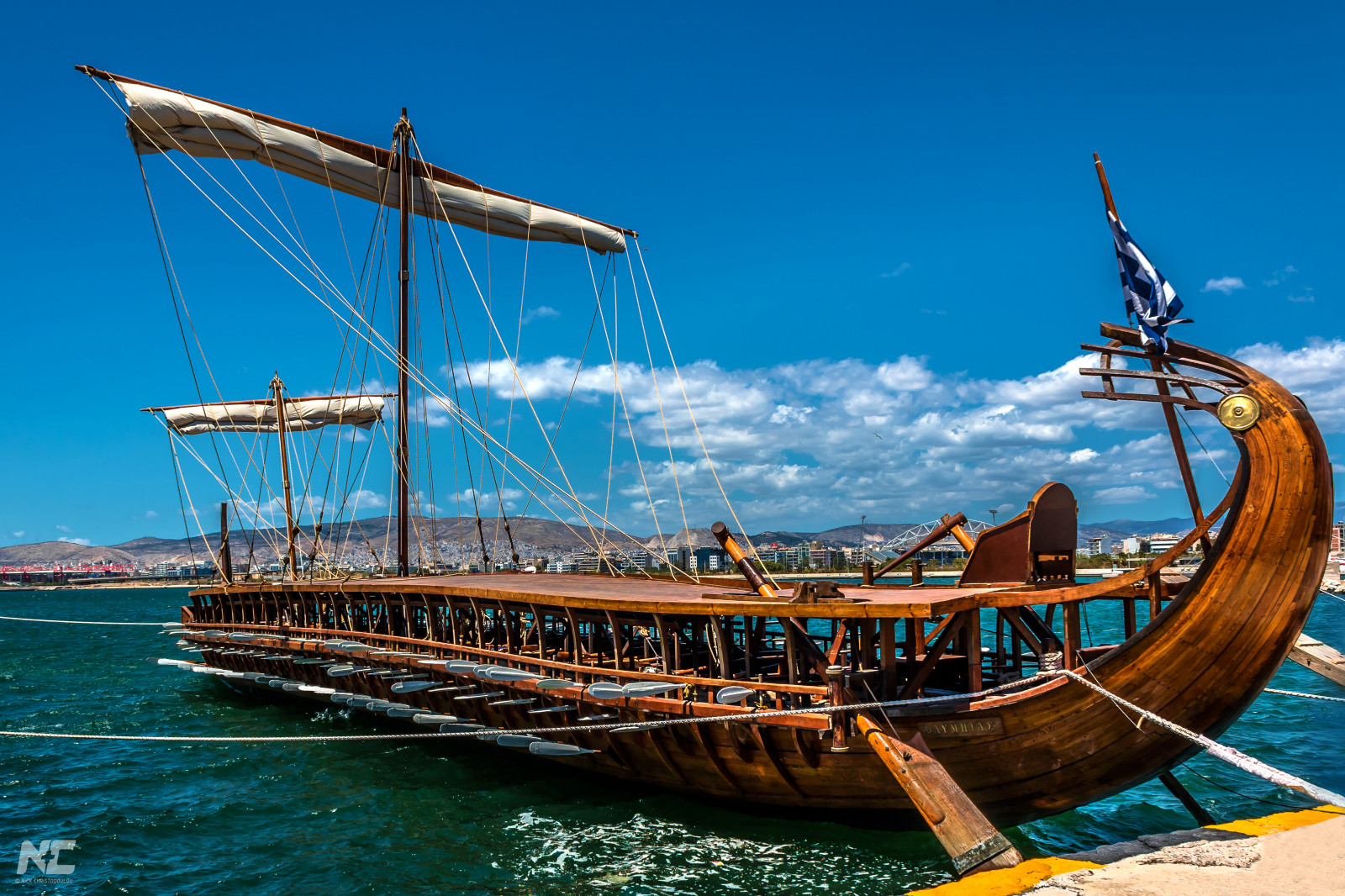 Wallpaper : trireme, ship, ancient, sea, nickchristodoulou 4637x3091 ...