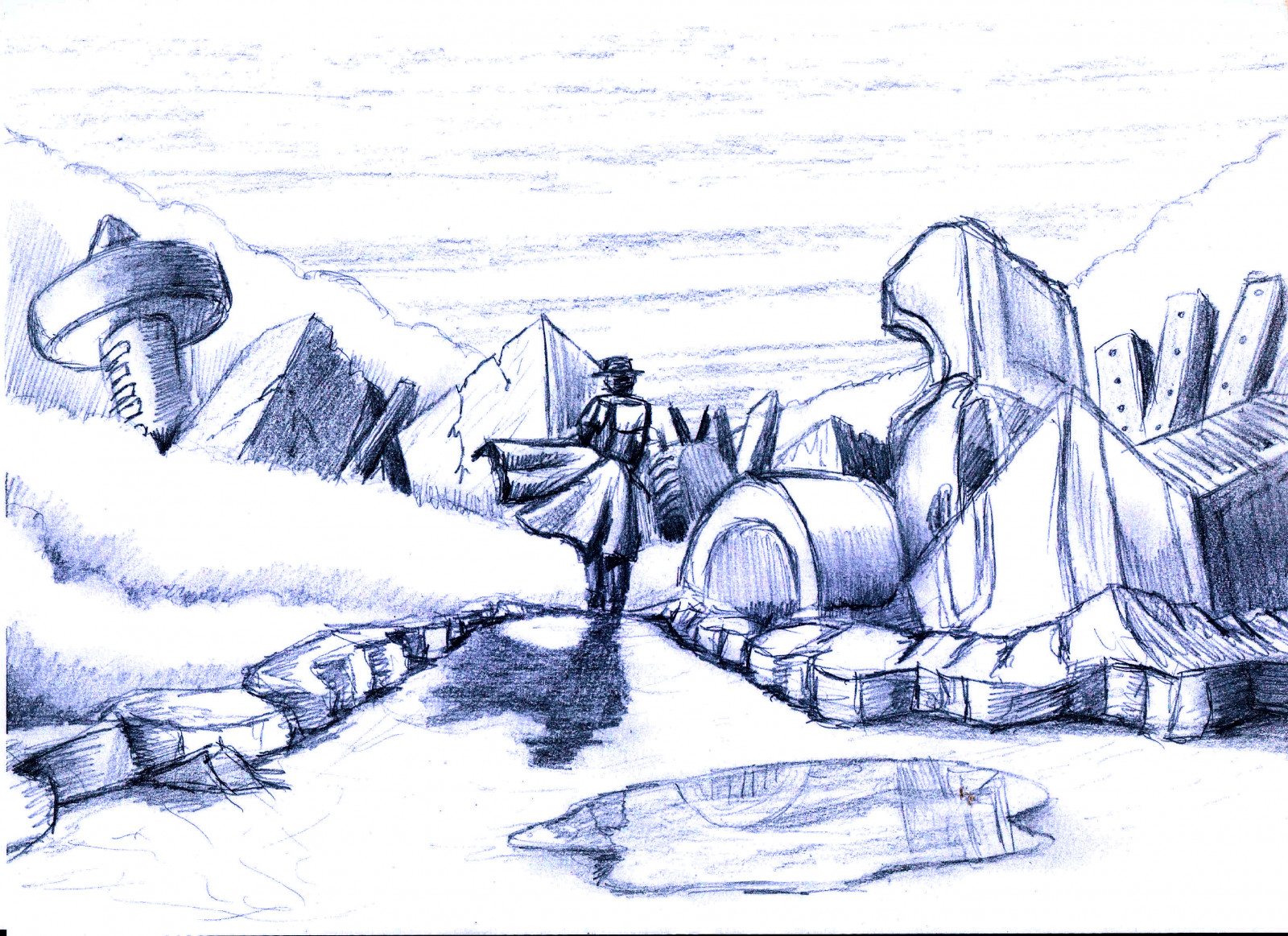 Wallpaper : sketsa, pemandangan 3507x2550 - ThorRagnarok - 1839661 - HD ...