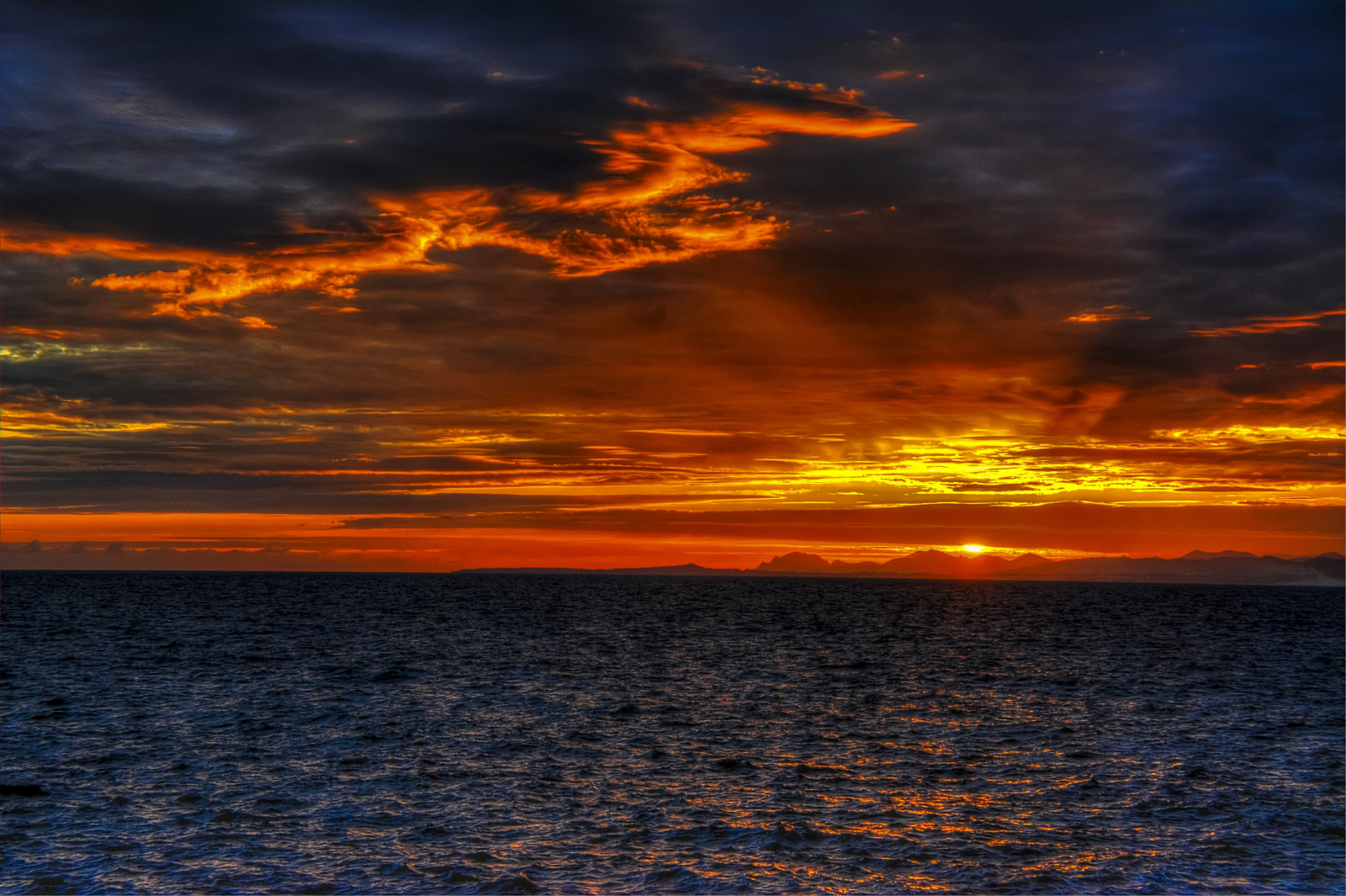 Sea Sunset Clouds