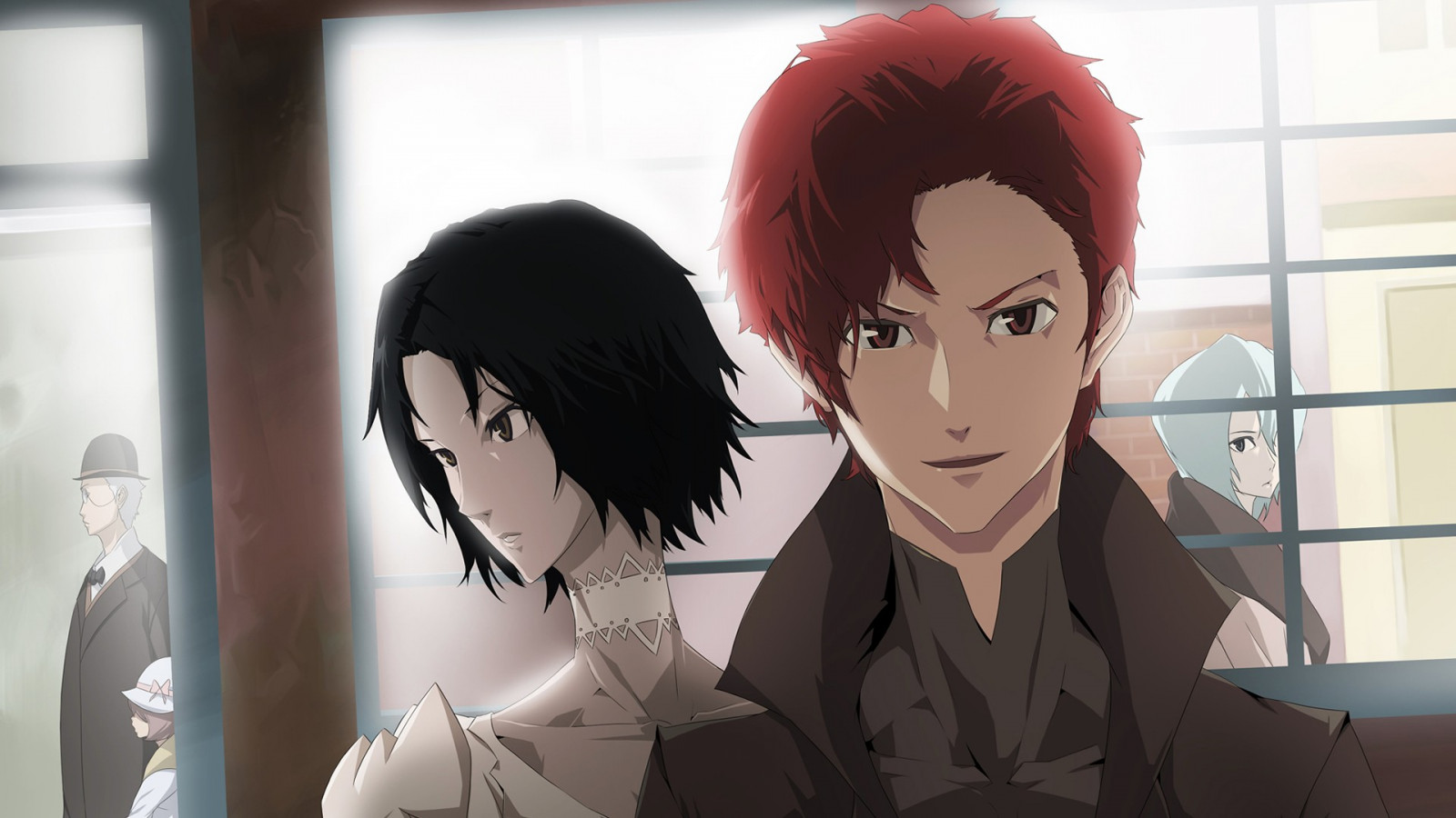 Wallpaper : anime girls, anime boys, black hair, Baccano, screenshot ...