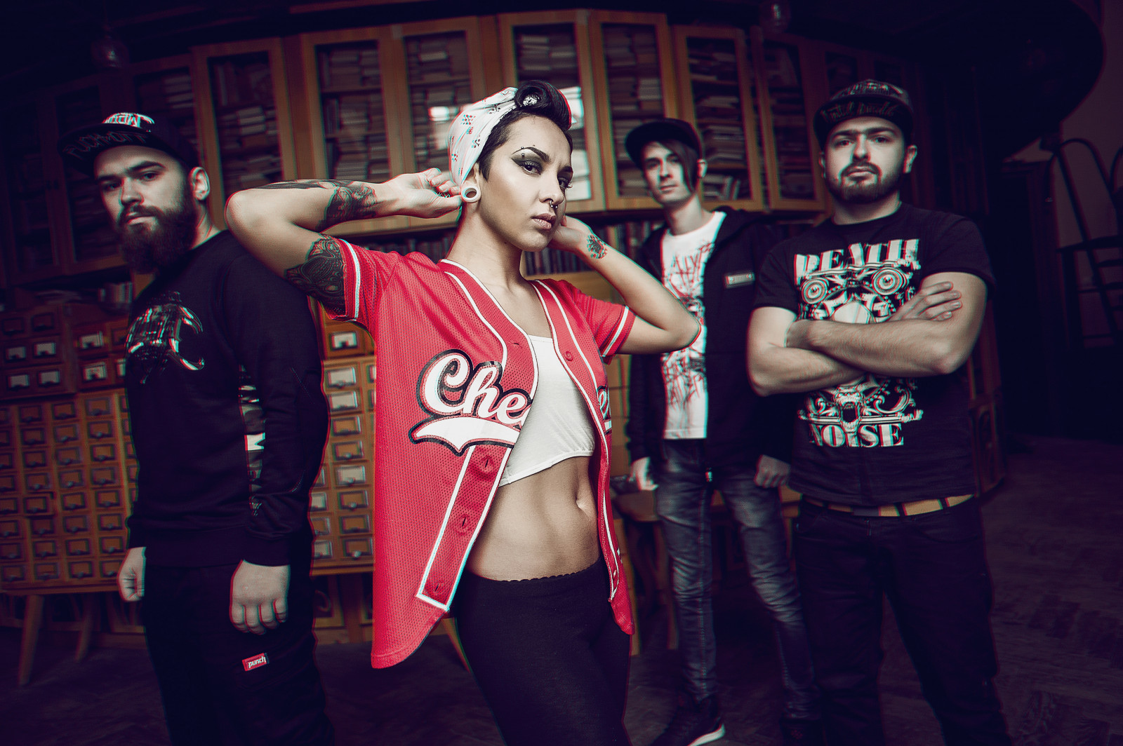 Wallpaper : Jinjer, Tatyana Shmayluk, metal music, chromatic aberration ...