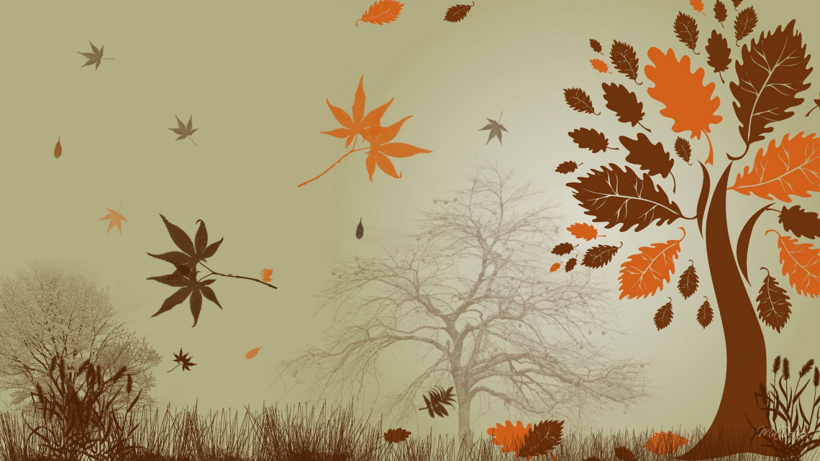 Wallpaper 1920x1080 Px Autumn Fall Forest Landscape Leaves