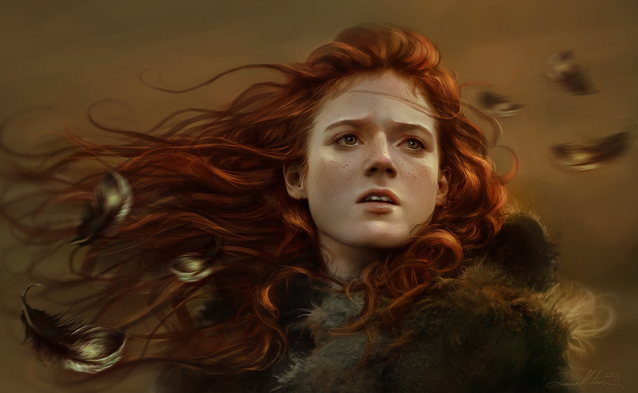 Wallpaper : face, women, redhead, portrait, artwork, Game of Thrones ...