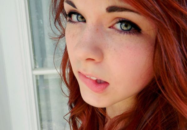 Wallpaper Face Women Redhead Looking Away Long Hair Glasses