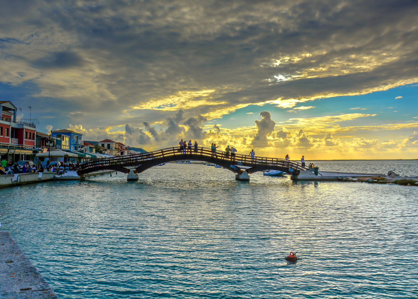 Wallpaper : bridge, lefkas, Lefkada, island, Greece, ionian, sea ...