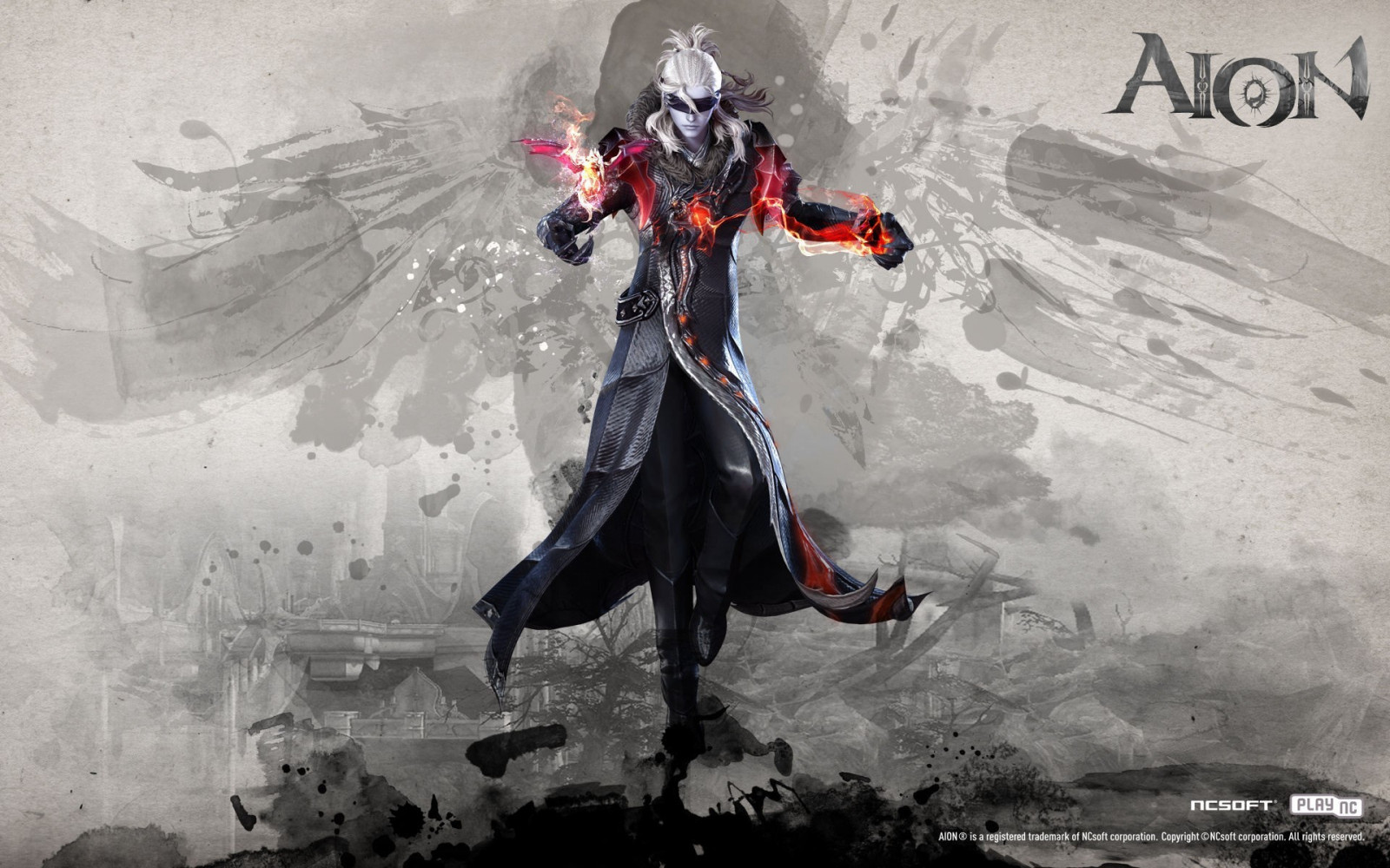 Wallpaper : Aion Online, sorcerer, Asmodian, screenshot, extreme sport ...