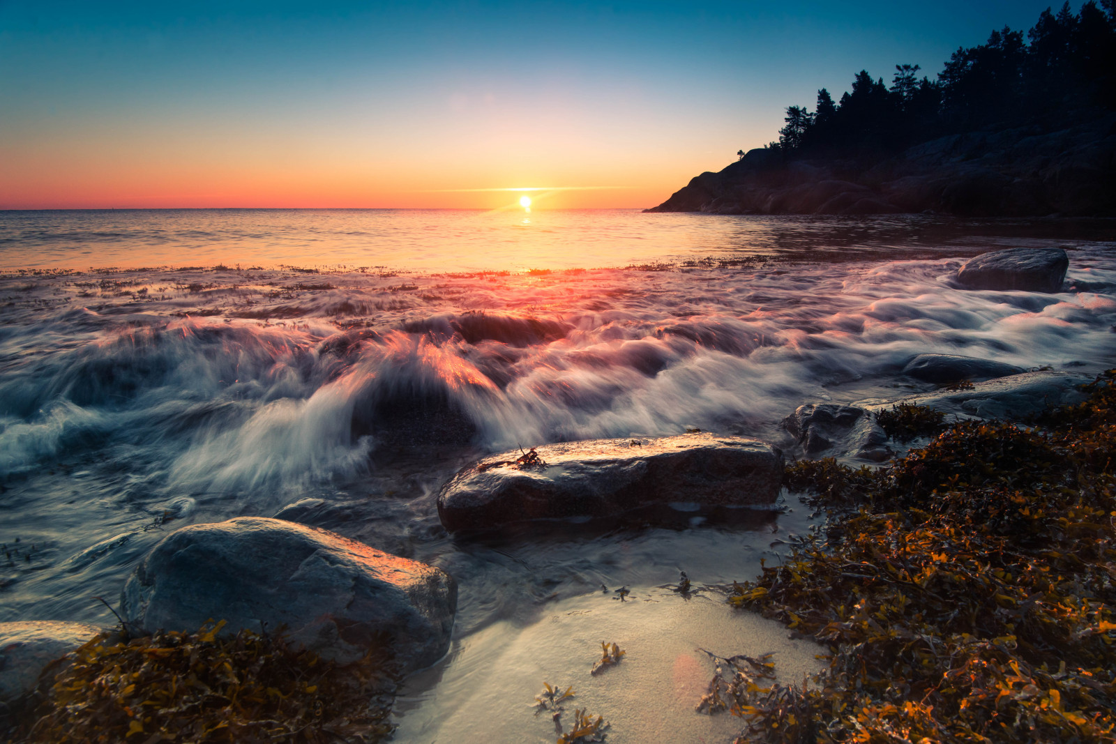 Wallpaper : ocean, autumn, sea, seascape, sunrise, Studio, landscape ...