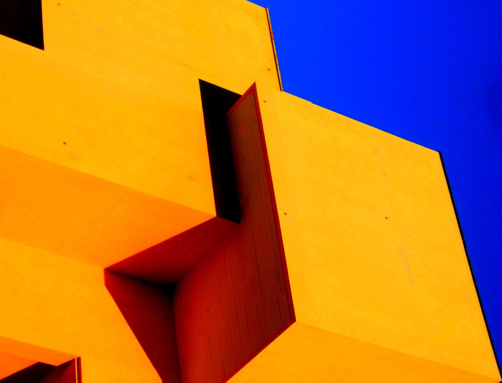 Wallpaper : illustration, red, shadow, symmetry, yellow, blue, triangle ...