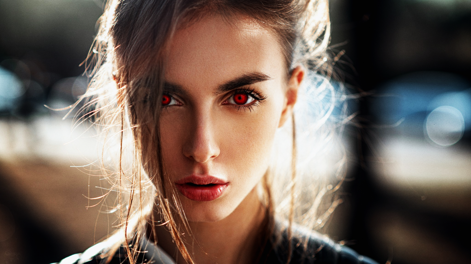 Wallpaper : women, red eyes 2048x1152 - smel - 1234813 - HD Wallpapers ...