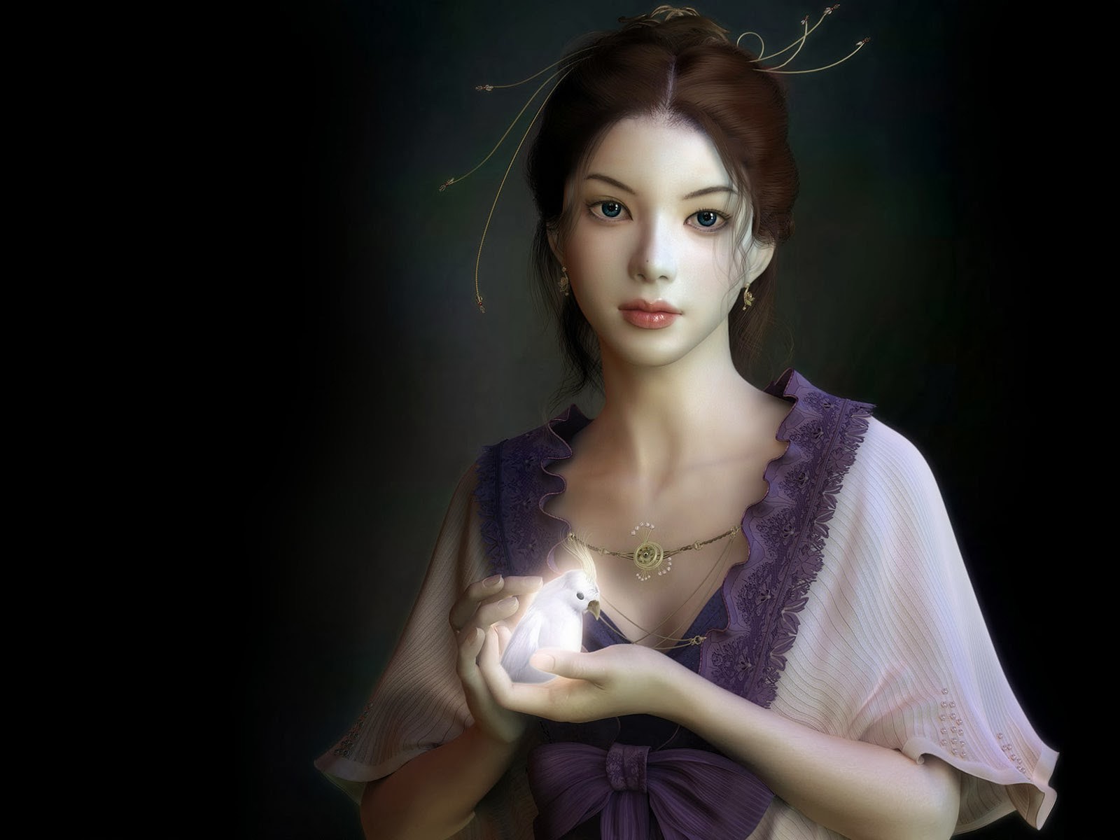 Wallpaper 1600x1200 Px Artwork Fantasy Art Women 1600x1200