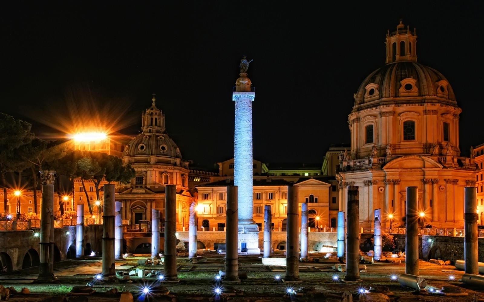 Ingyenes háttérképek : romok, éjszaka, épület, építészet, oszlopok ...