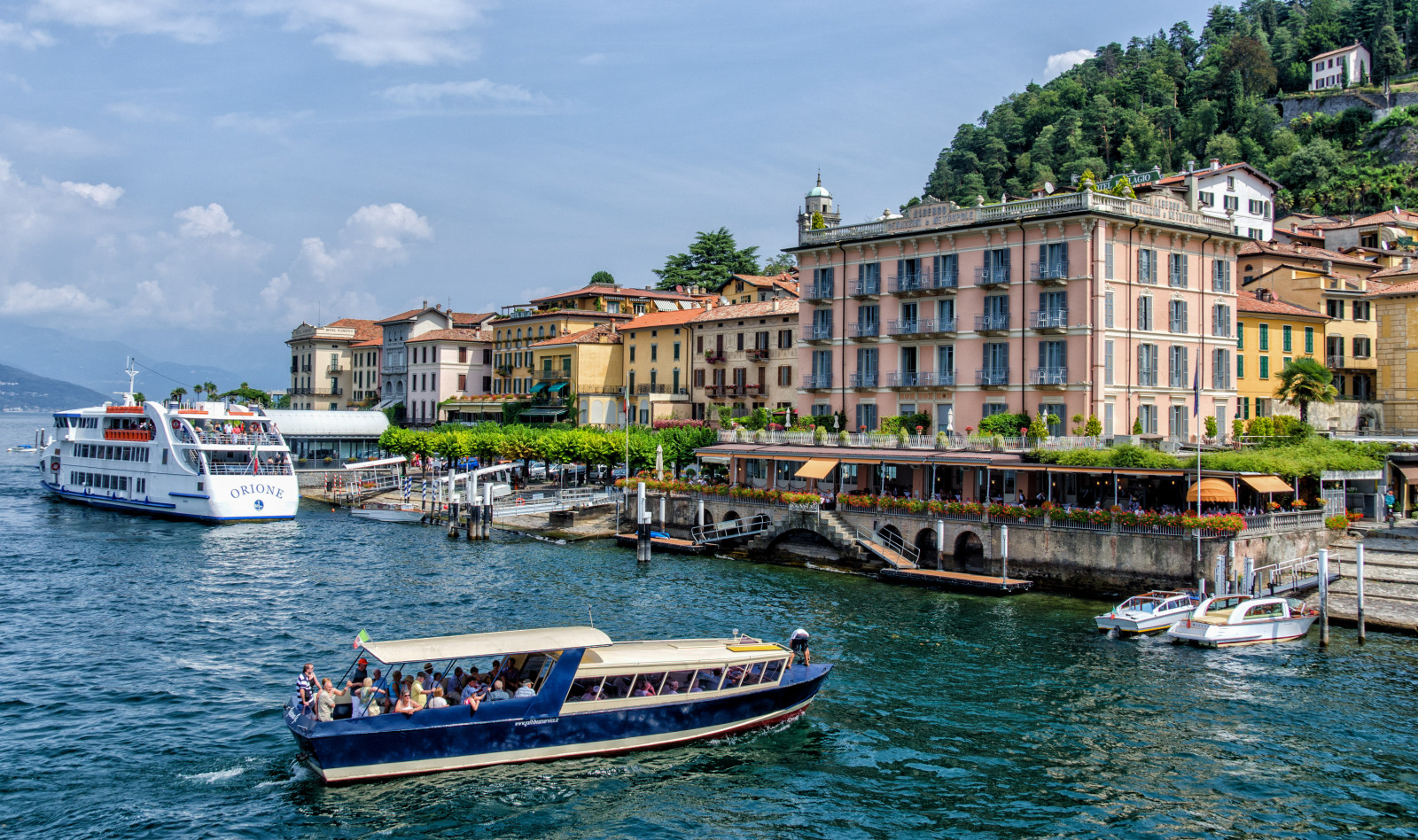 Tapety : Itálie, jezero, lago, Nikon, Italia, loď, Barcos, Embarcadero ...