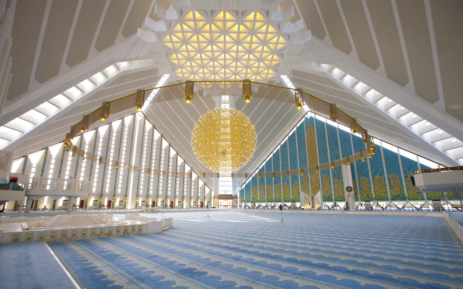 Wallpaper : mosque, arch, chandeliers, Islamic architecture, religion ...