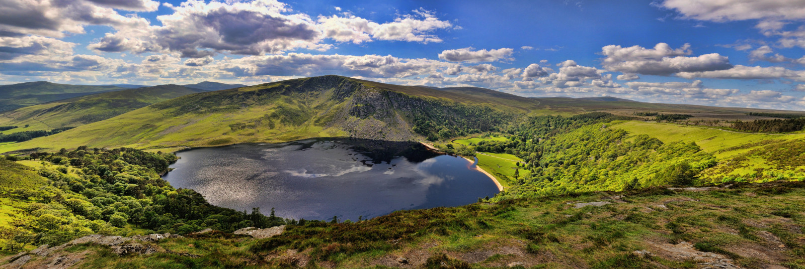 Wallpaper : Ireland, panorama, wicklow, worldphotoday, loughtay ...